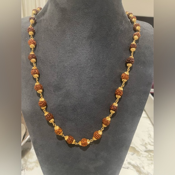 Ethnic Indian Wear | Jewelry | 22k Gold Rudraksh Mala Chain | Poshmark